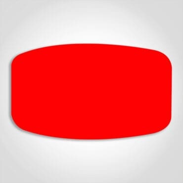 Blank Red Label 1.25″ x 0.81″ - 1000 Stickers | Label Supplies