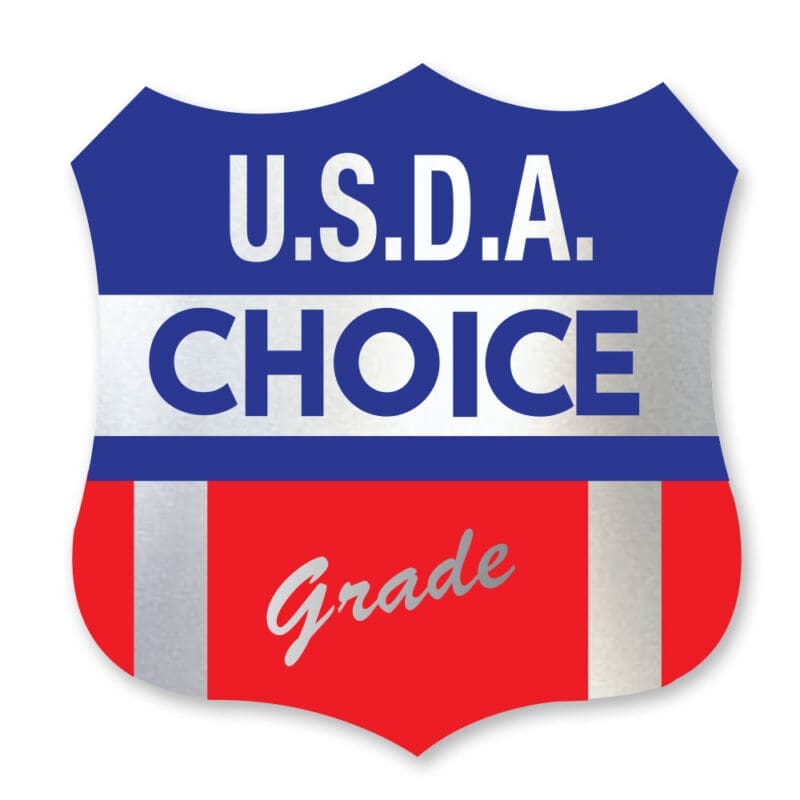 USDA Choice Grade Foil Label - 1000 Stickers | Butcher Labels