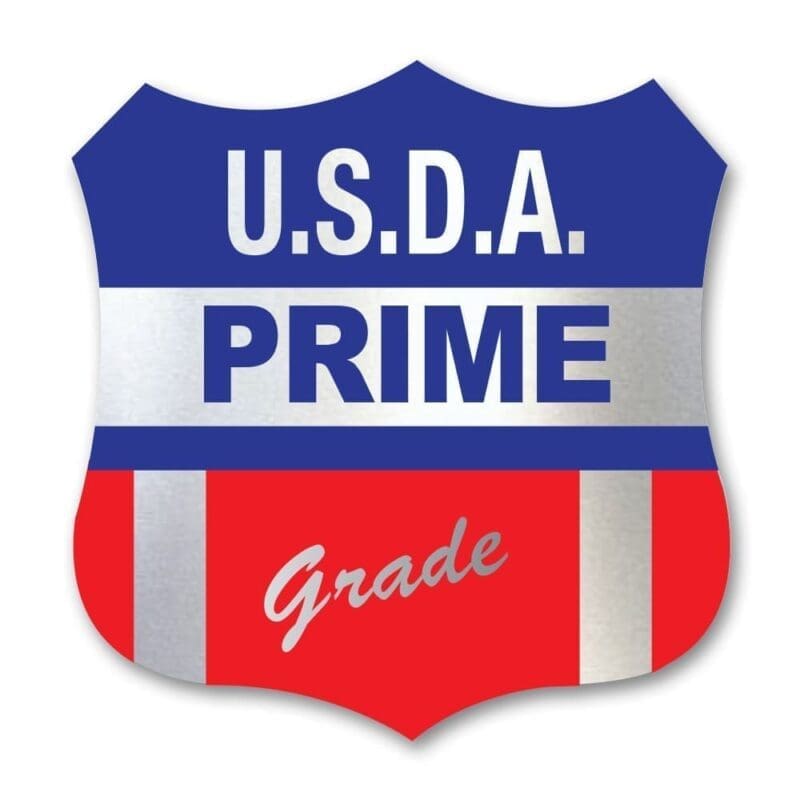 USDA Prime Grade Foil Label - 1000 Stickers | Meat Labels
