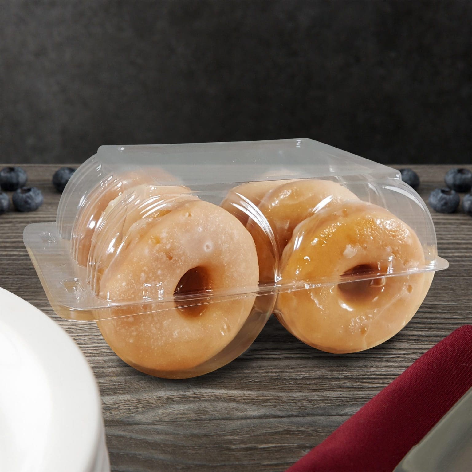 Donut Packaging | 6 Count Donut Clamshell - 192 Pack