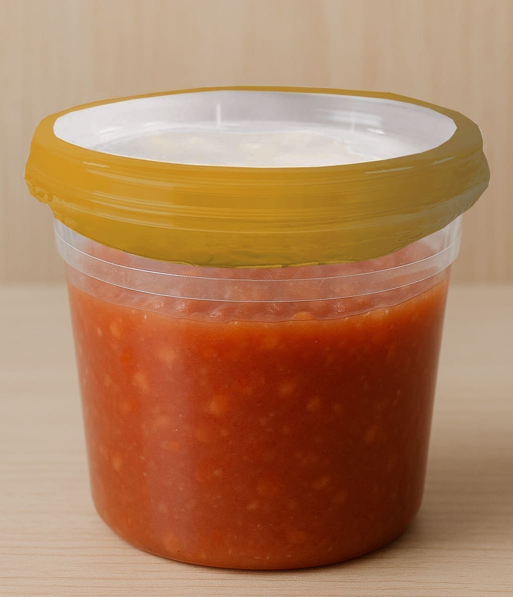 Orange Shrink Band for Deli Container 4.5" Preform - 4000/case