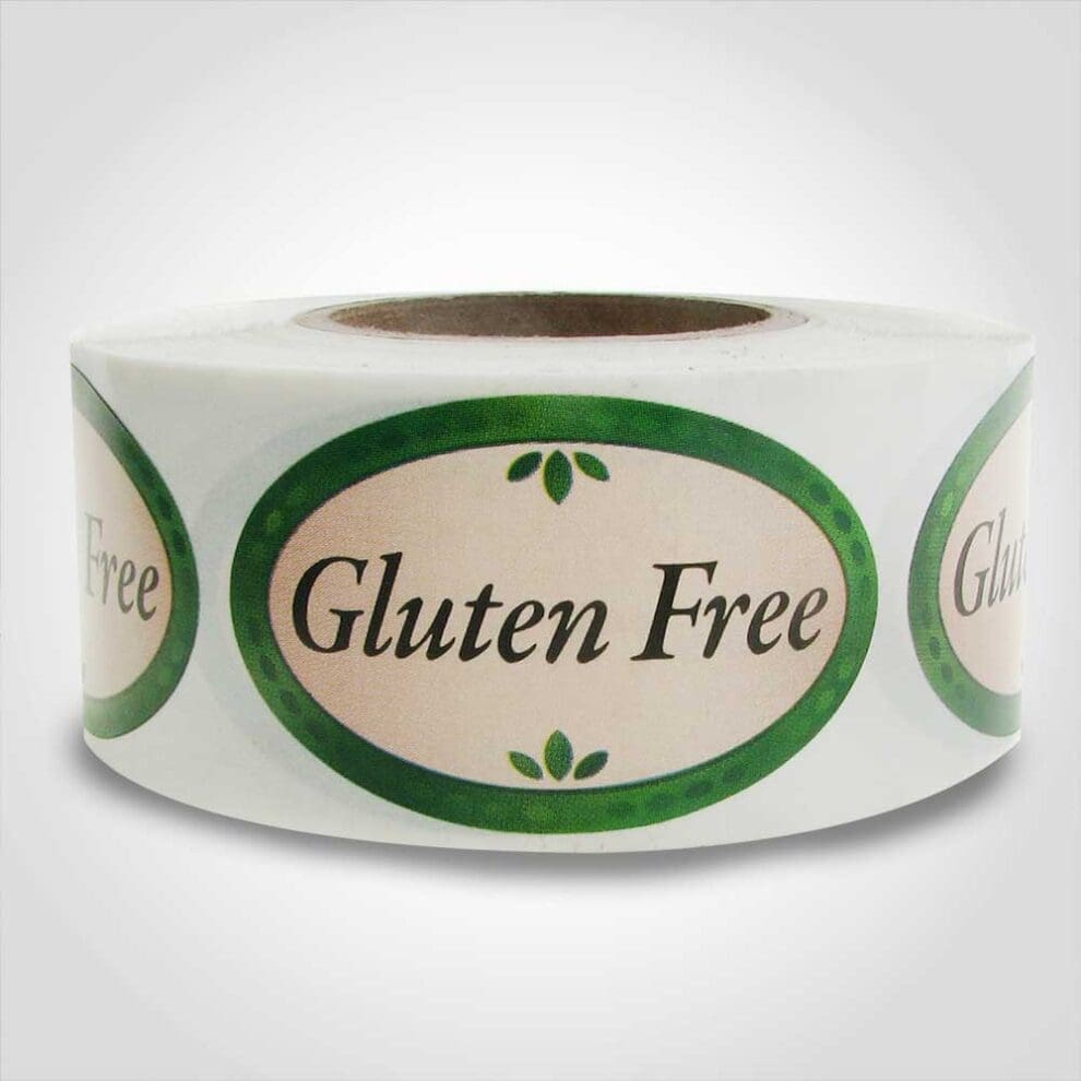Gluten Free Label - 500 Stickers | Bakery Labels