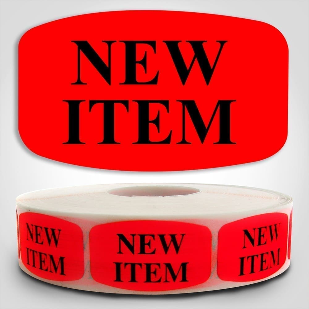 New Item Labels - 1000 Stickers | Merchandising Labels