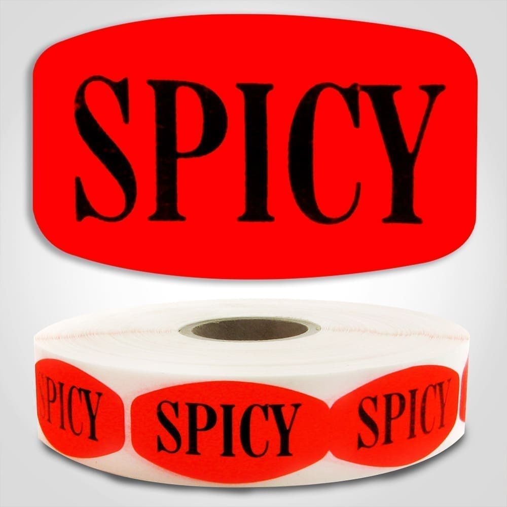Spicy Labels - 1000 stickers | Deli Labels