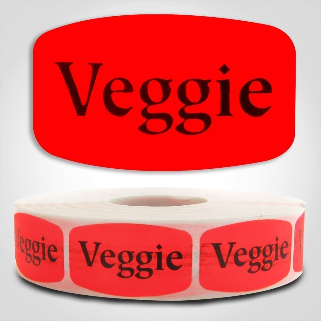 Veggie Labels - 1000 Stickers | Deli Labels