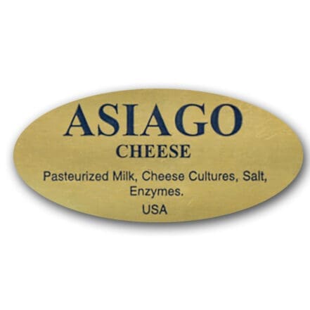 Asiago Cheese Labels - 500 Stickers | Deli Labels